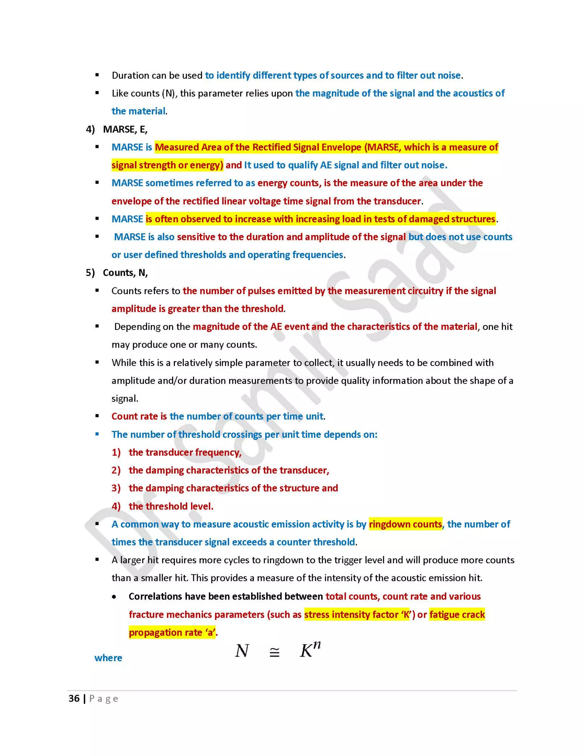 ASNT Acoustic Emission Testing (AE) Level III Notes-Dr. Samir Saad | PDF