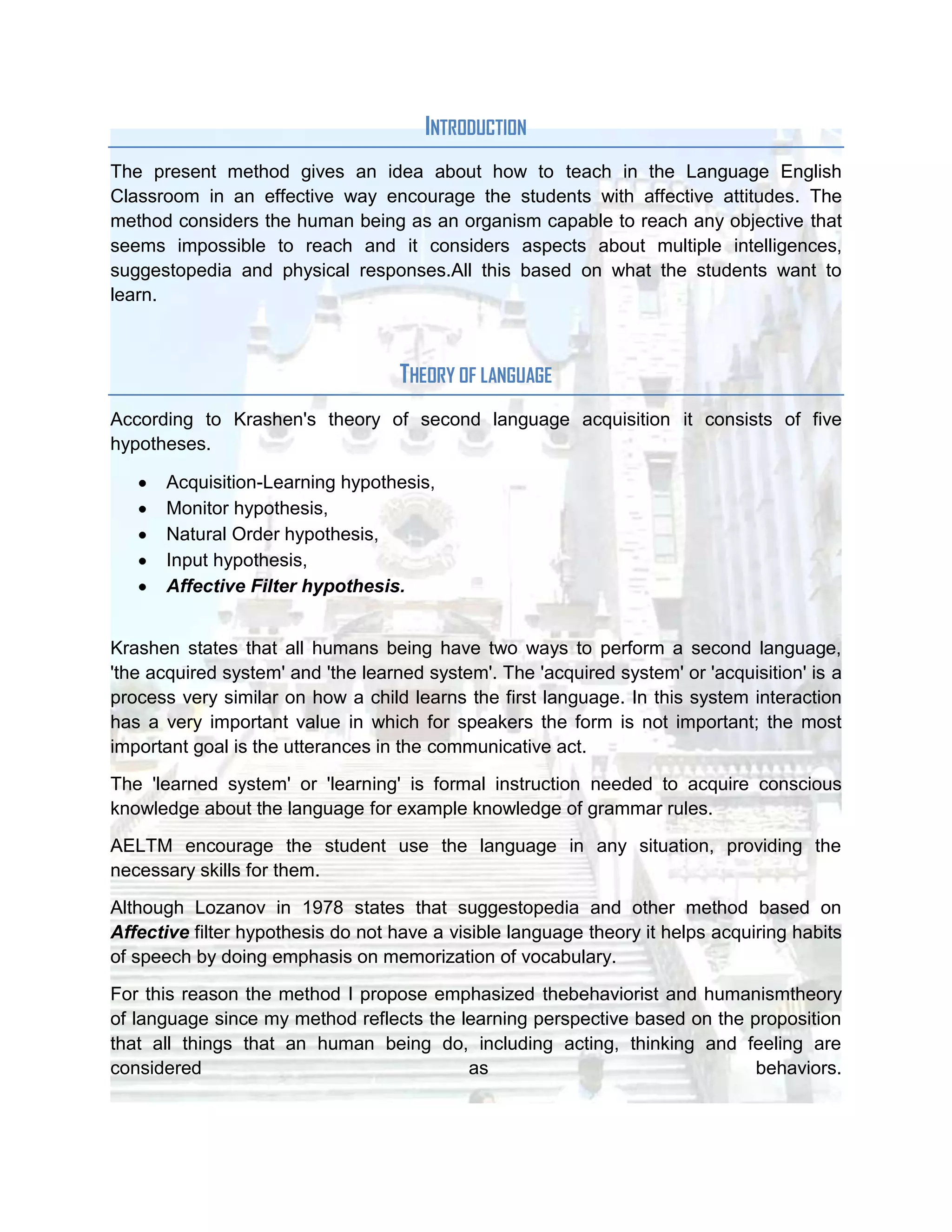 Affective effective language english language teaching method | DOC ...