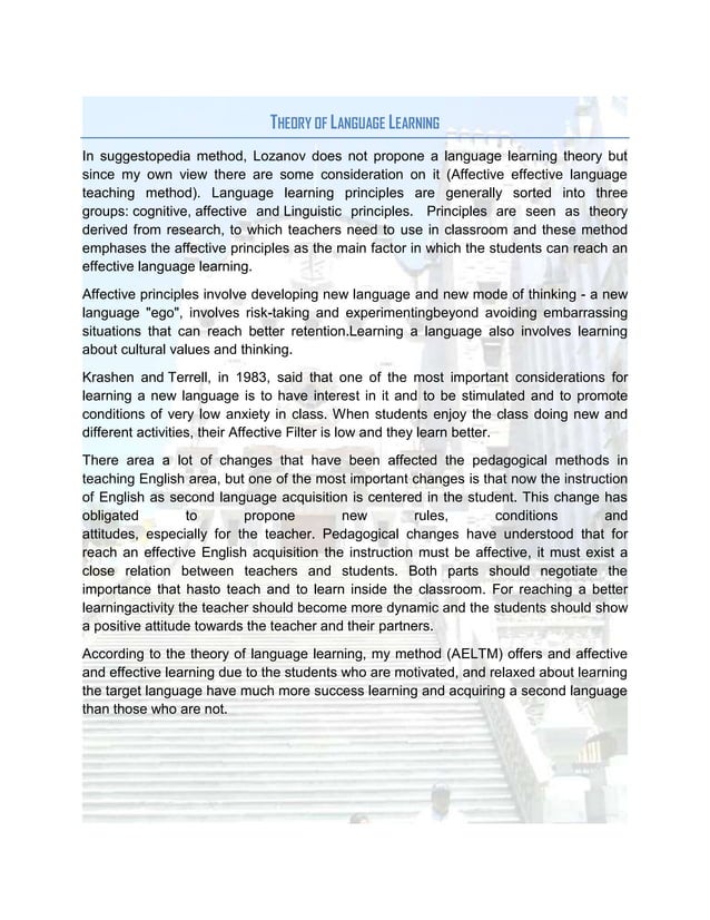 Affective effective language english language teaching method | DOC ...