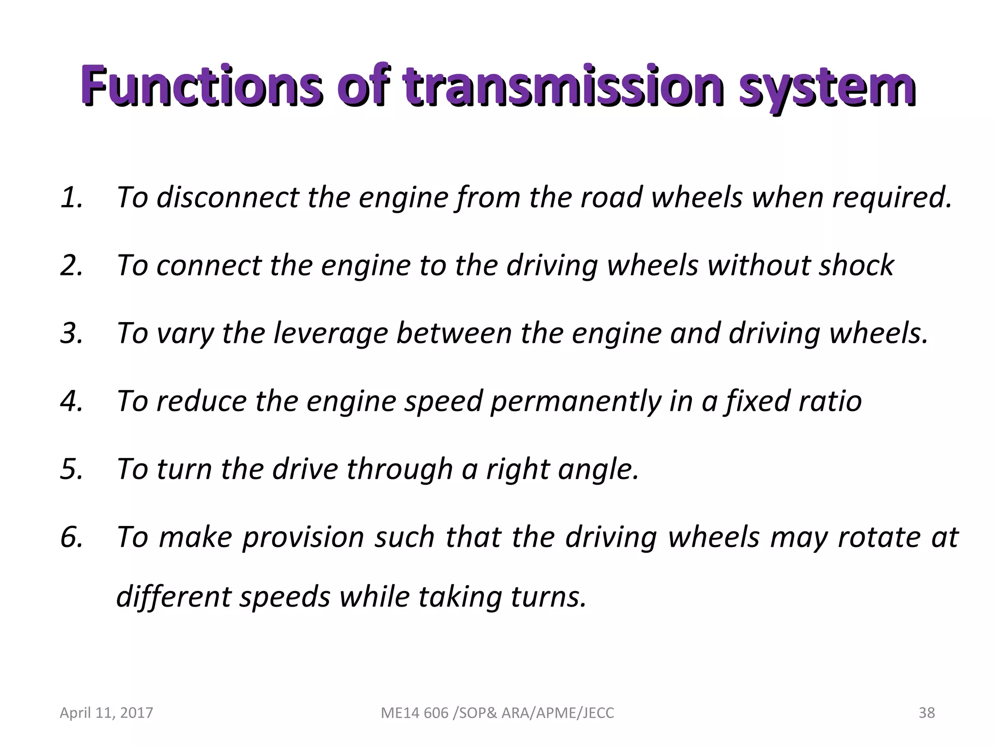 INTRODUCTION AUTOMOBILE ENGINEERING | PPT
