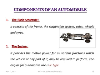 INTRODUCTION AUTOMOBILE ENGINEERING PPT