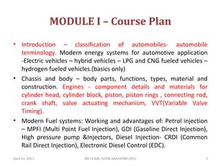INTRODUCTION AUTOMOBILE ENGINEERING | PPT