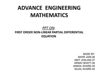 Advance engineering mathematics | PPTX