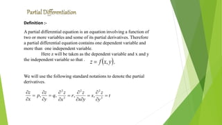Higherorder non homogeneous partial differrential equations (Maths 3) Power Point representation ...