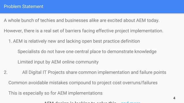 AEM.Design - Project Introduction | PPT