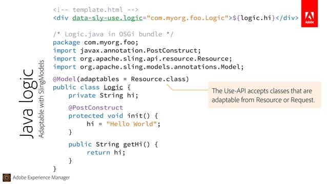 AEM Best Practices for Component Development | PPT