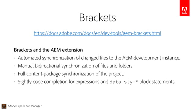 AEM Best Practices for Component Development | PPT