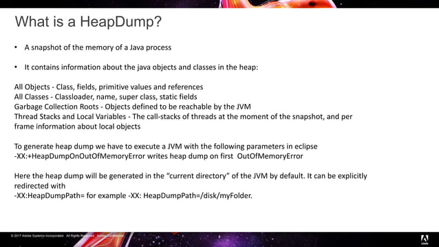 Heap Dump Analysis Aem Real World Issues Ppt