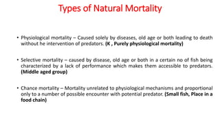 EXPONENTIAL DACAY MODEL & MORTALITY CONCEPT IN FISH STOCK ASSESSMENT | PPTX