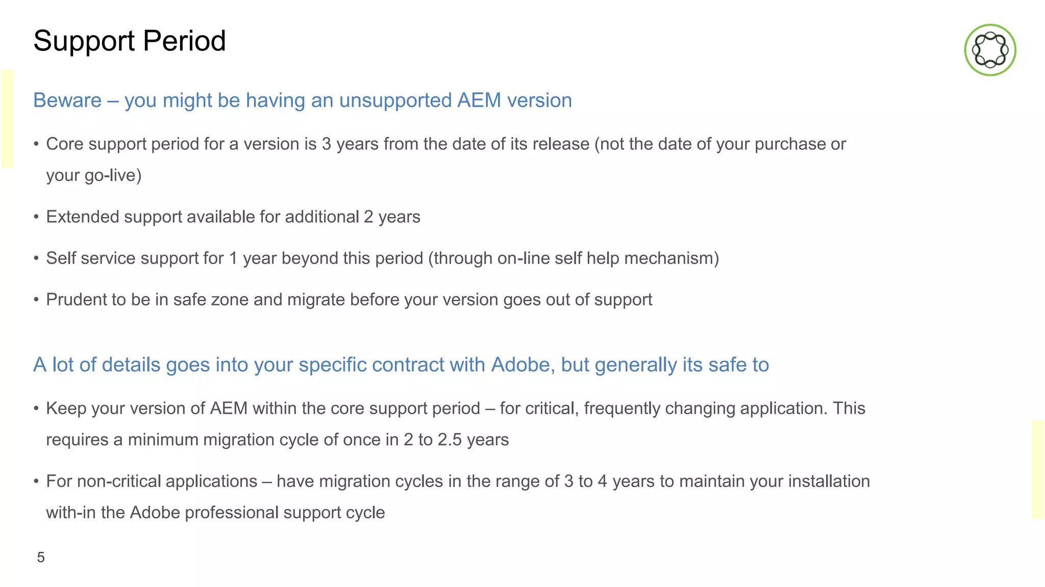 Aligning to AEMs Release Cycle | PPT