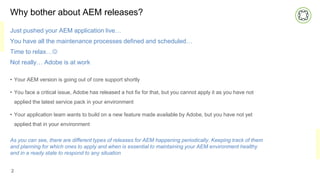 Aligning to AEMs Release Cycle | PPT