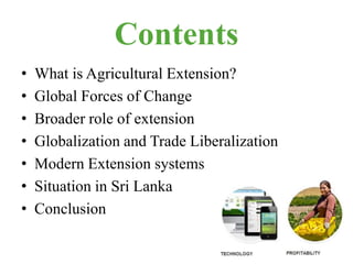 Global Trends in Agricultural Extension | PPTX