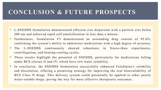 Self-nanoemulsifying Drug Delivery (SNEDDS) Approach To Improve ...