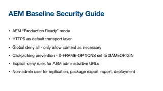 AEM OpenCloud Delivery Practices | PPT