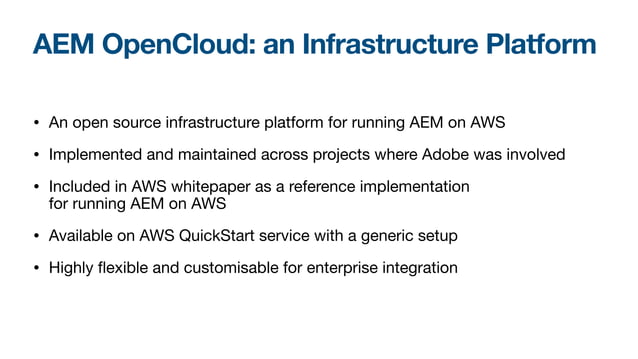 AEM OpenCloud Delivery Practices | PPT
