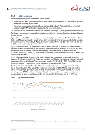 Aemo's system event report new south wales, 10 february 2017 (nsw ...