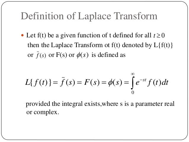 Laplace Transform And Its Applications