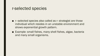 R and K selection in aquatic ecology | PDF