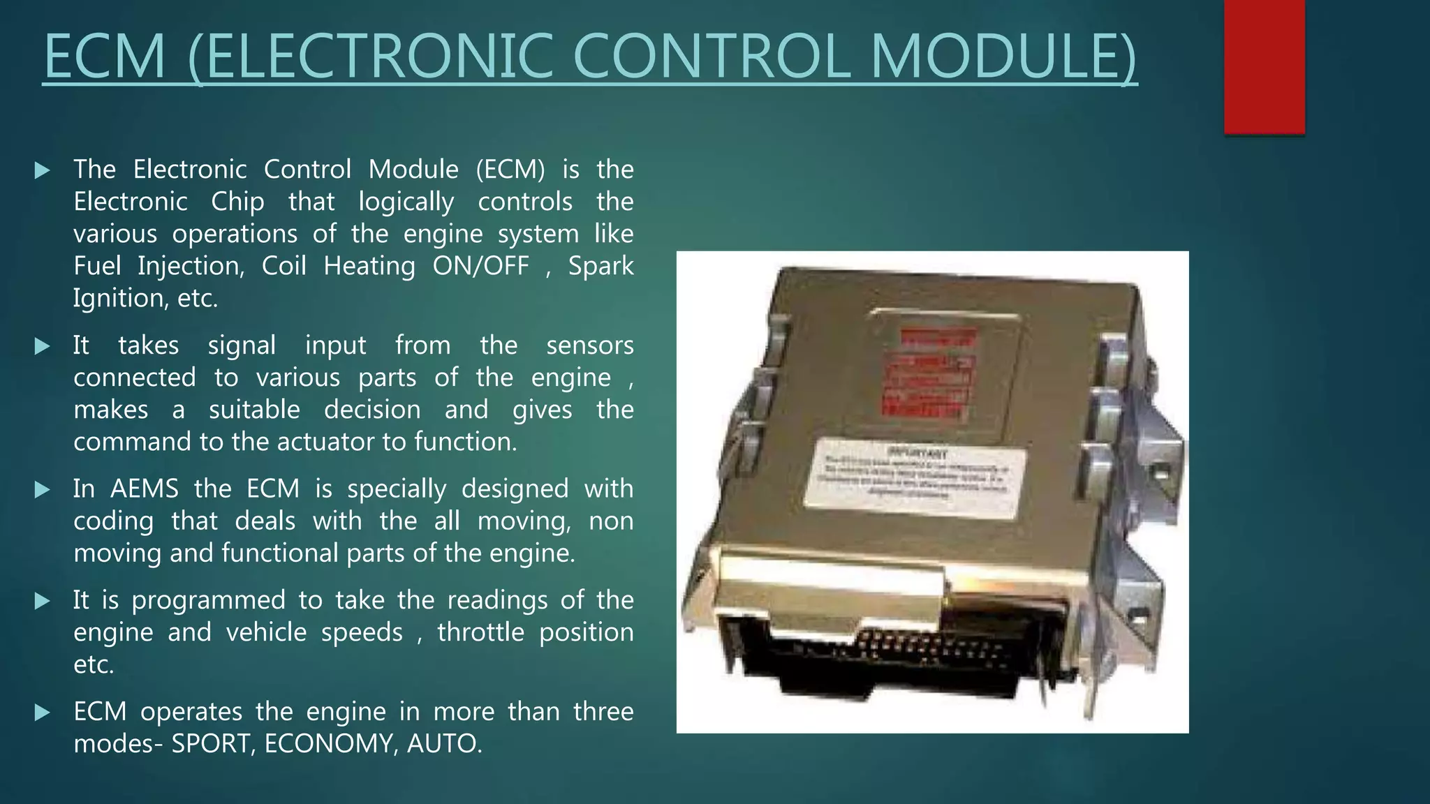 Advanced Engine Management System | PPT Advanced Engine Management System | PPT