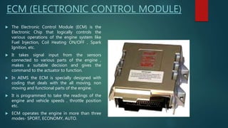 Advanced Engine Management System | PPTX