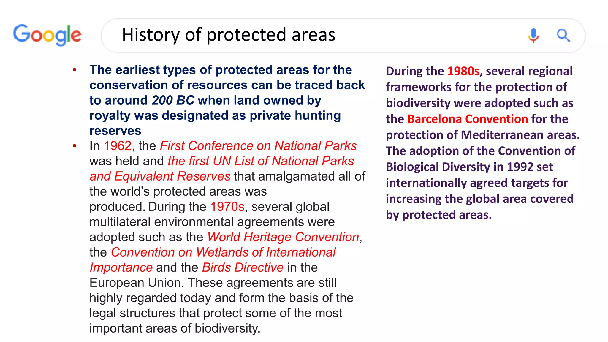 Protected areas | PPTX