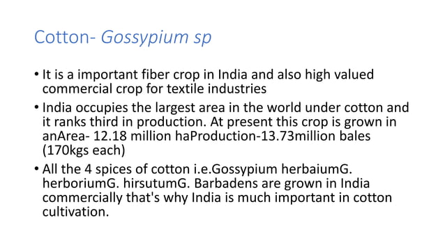 INTEGRATED PEST MANAGEMENT IN COTTON | PPTX | Agriculture | Industries
