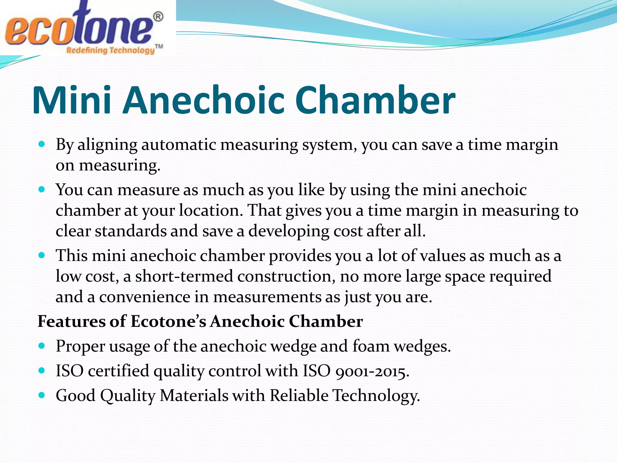 Aenchoic chamber manufacturer ppt | PPTX