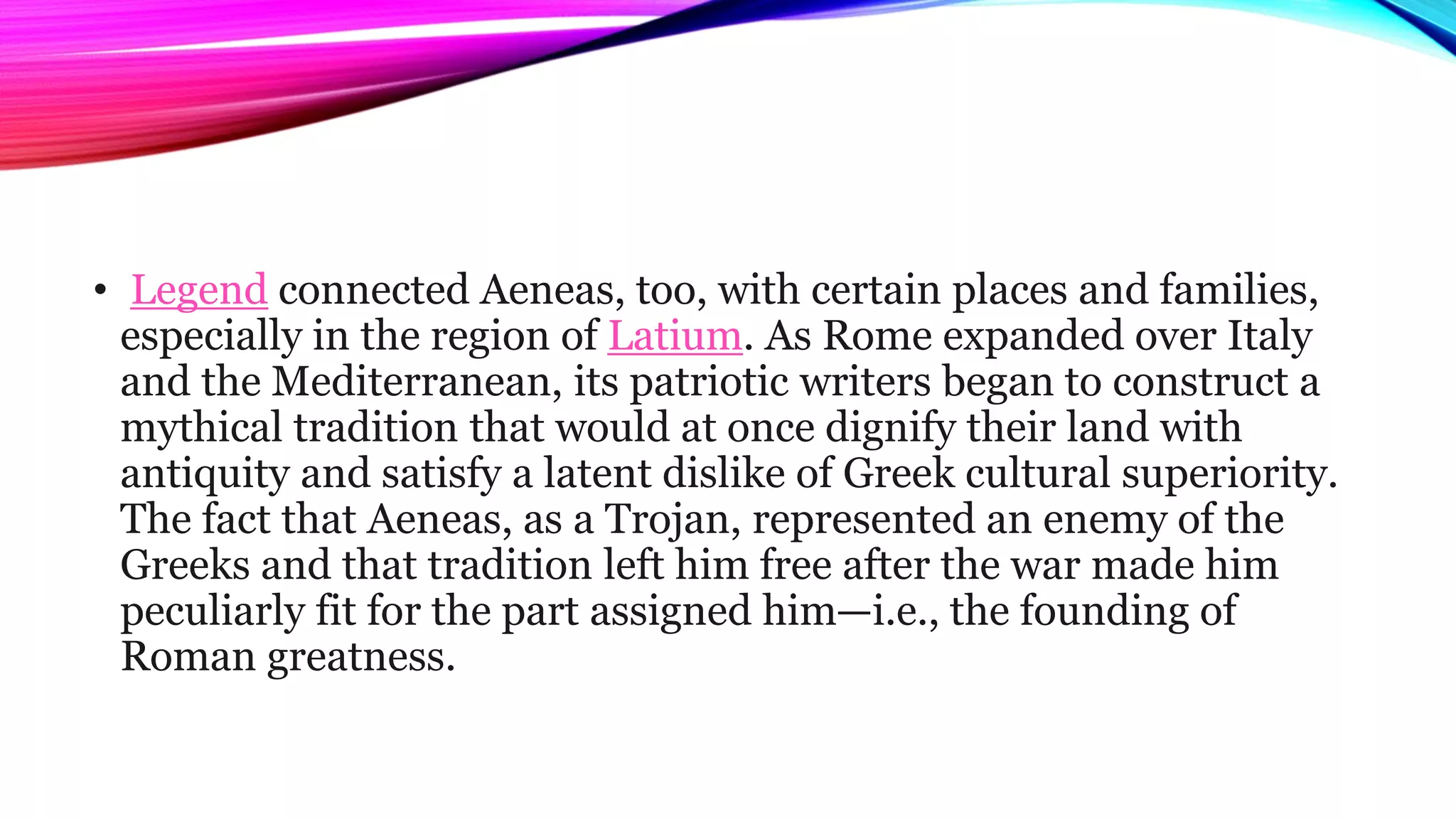 aeneas by virgil grade10.pptx | Sci-fi and Fantasy | Hobbies & Interests