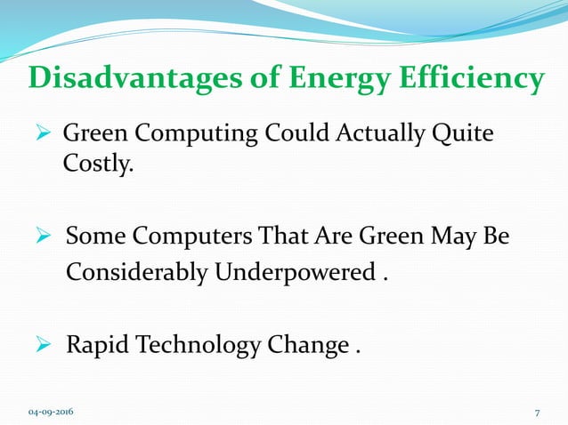 Energy Efficiency computing | PPTX