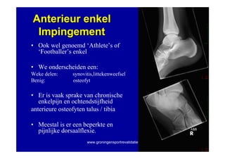Anterieur impingment enkel | PPT