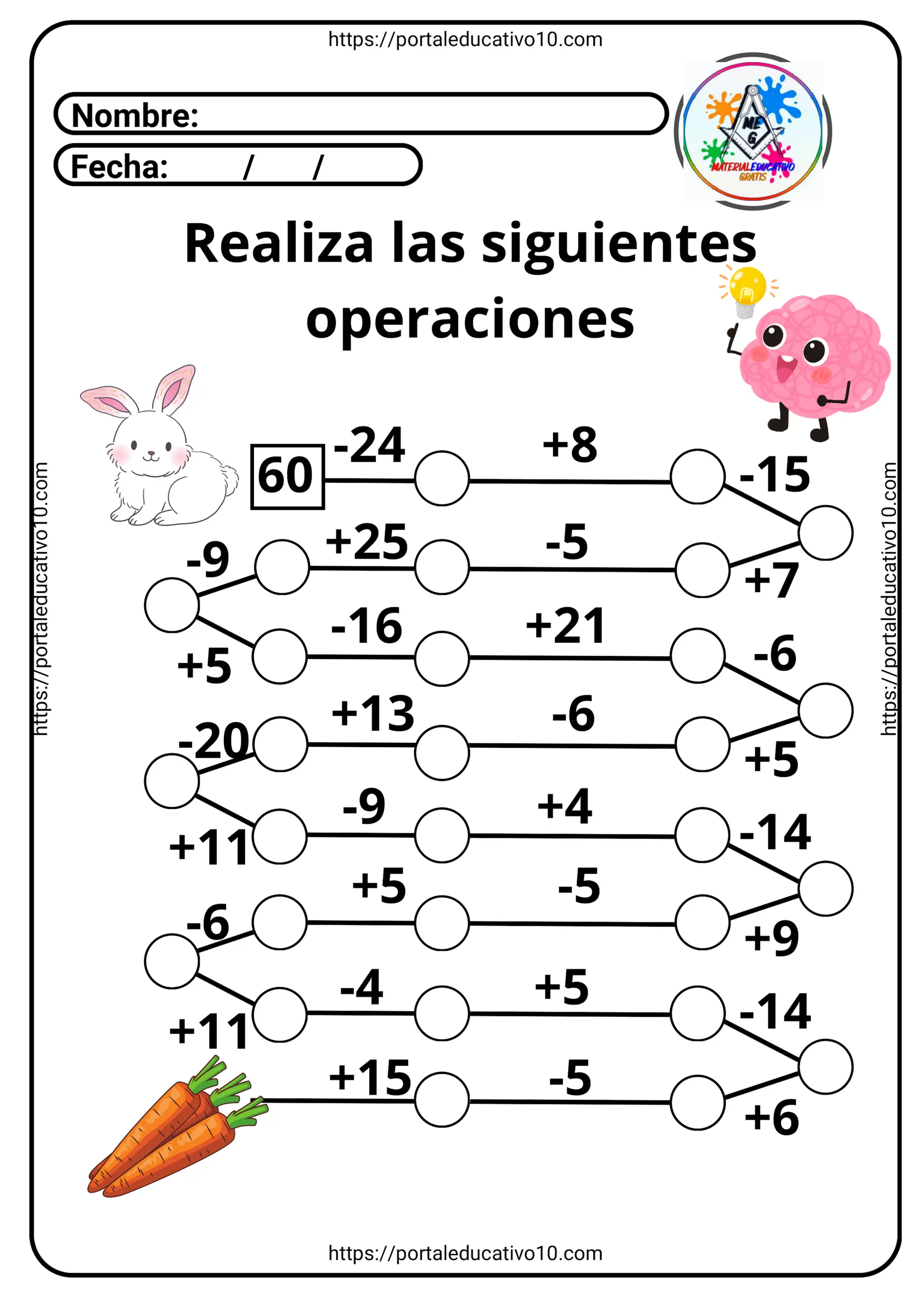 Â¡En Ruta con las MatemÃ¡ticas! Librito de Operaciones Divertidas ...
