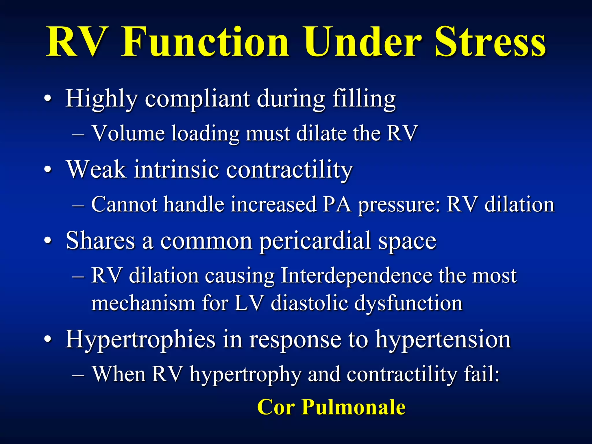 Acute right heart failure: Adaptation, interdependence and external ...