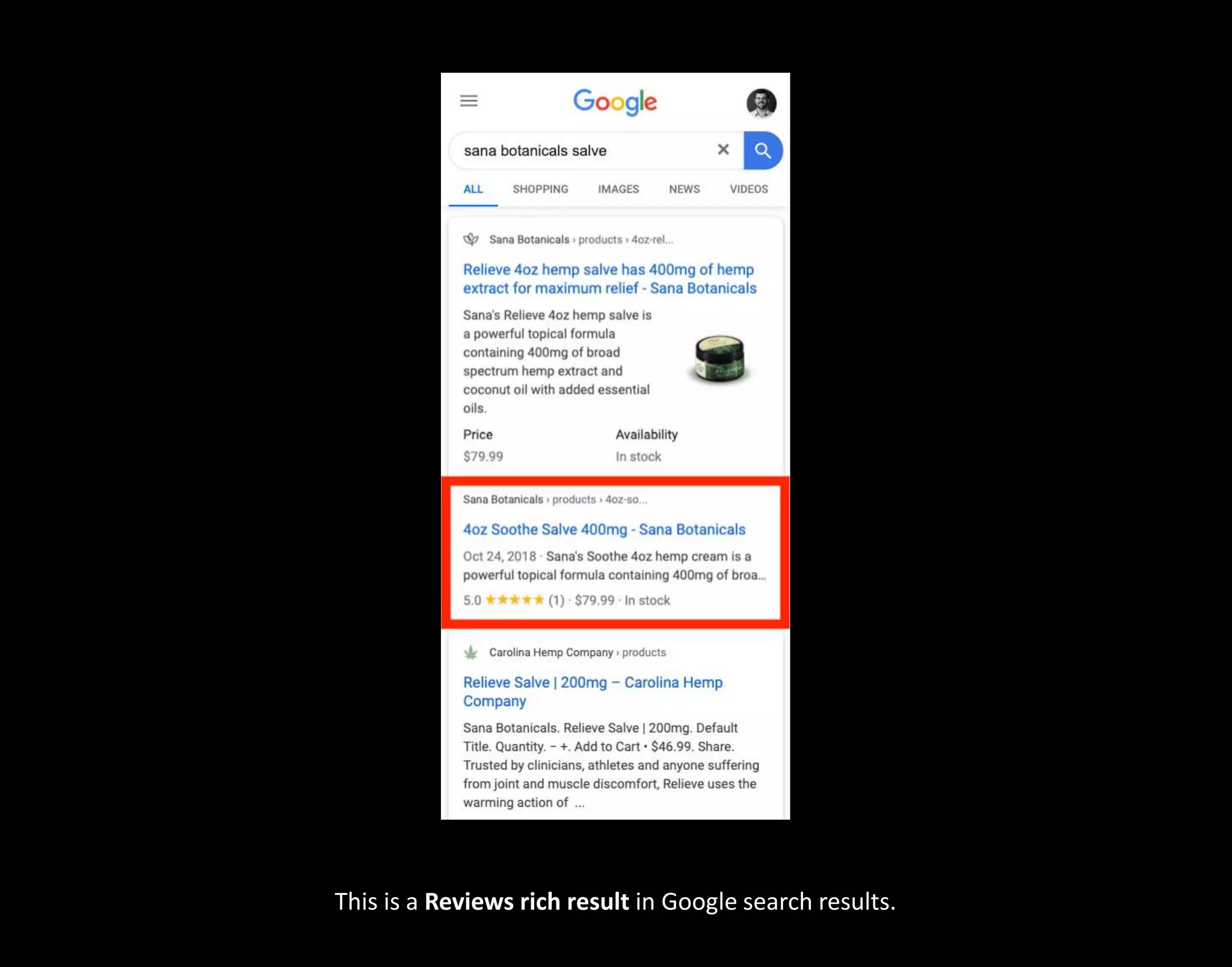 Examples of Google Snippets, Packs, Carousels, and Rich Results | PPT