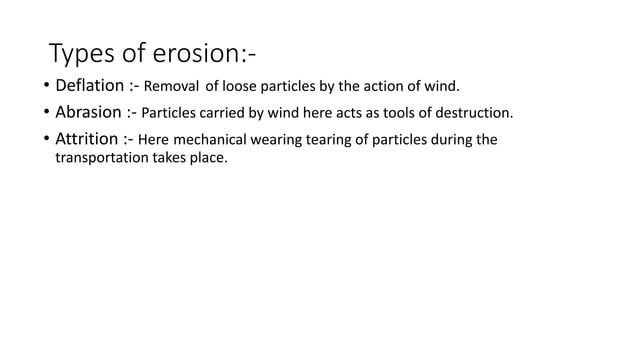 Aeolian landform (geology) | PPTX | Geography | Science