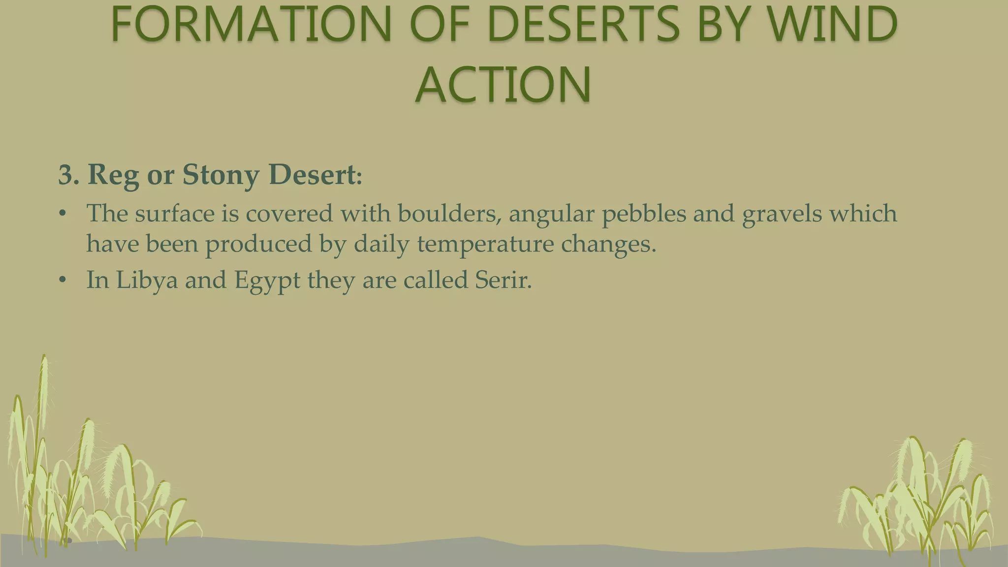 Aeolian landforms (Processes, Erosional & Depositional features) | PPTX