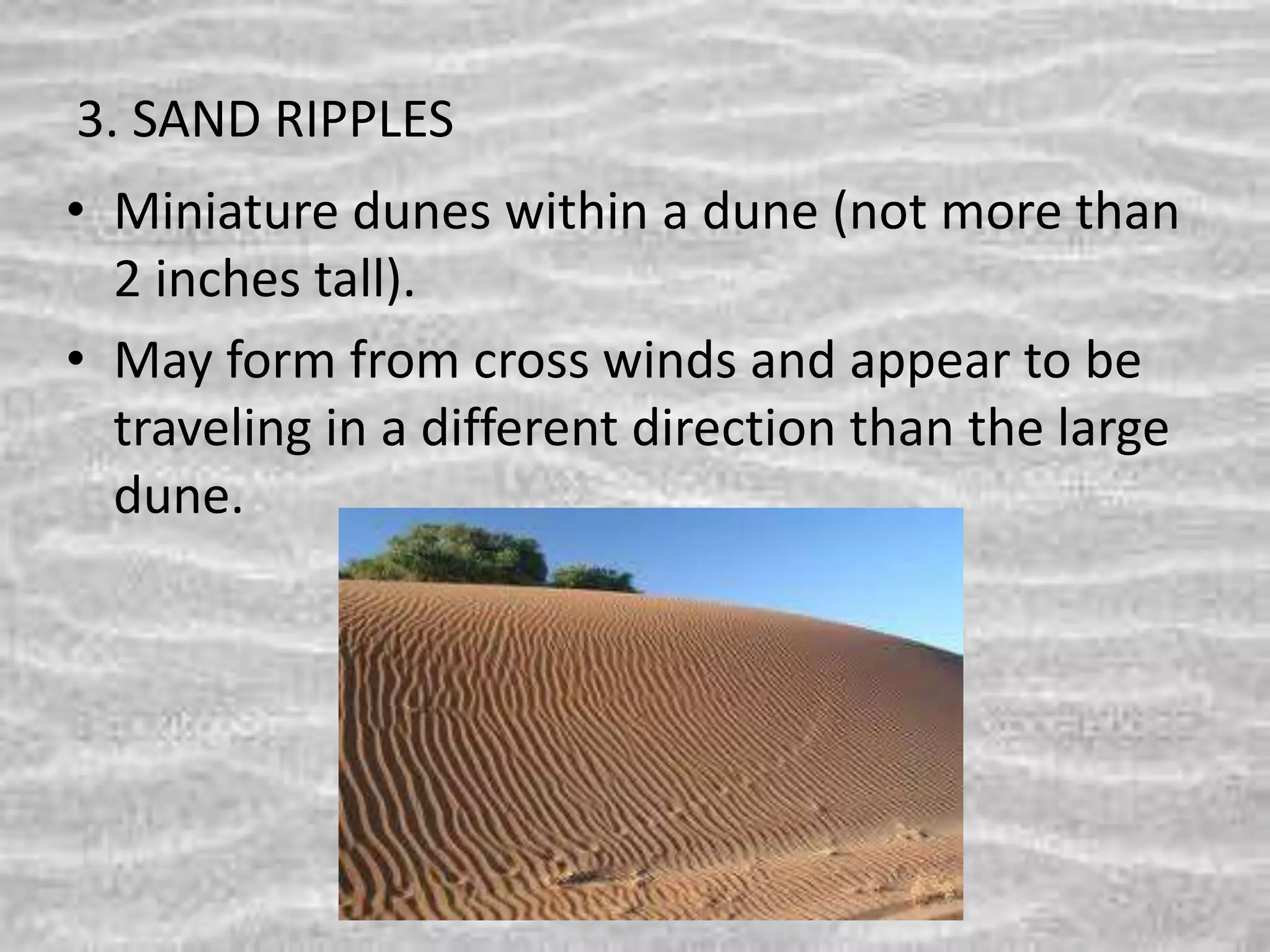 Aeolian processes and landforms | PPTX