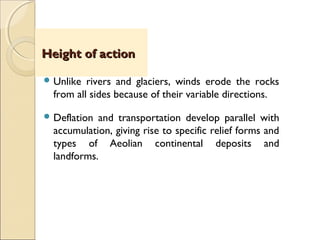 Aeolian processes and landforms | PPT