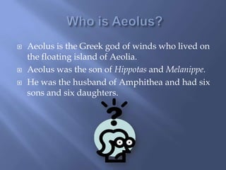 Aeolus By Elizabeth Brown | PPT