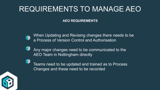 AEO Compliance & Mangement Presentation | PPTX