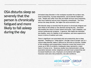 Managing Obstructive Sleep Apnea Saves Lives and health | PPTX