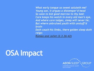 Managing Obstructive Sleep Apnea Saves Lives and health | PPTX | Ear ...