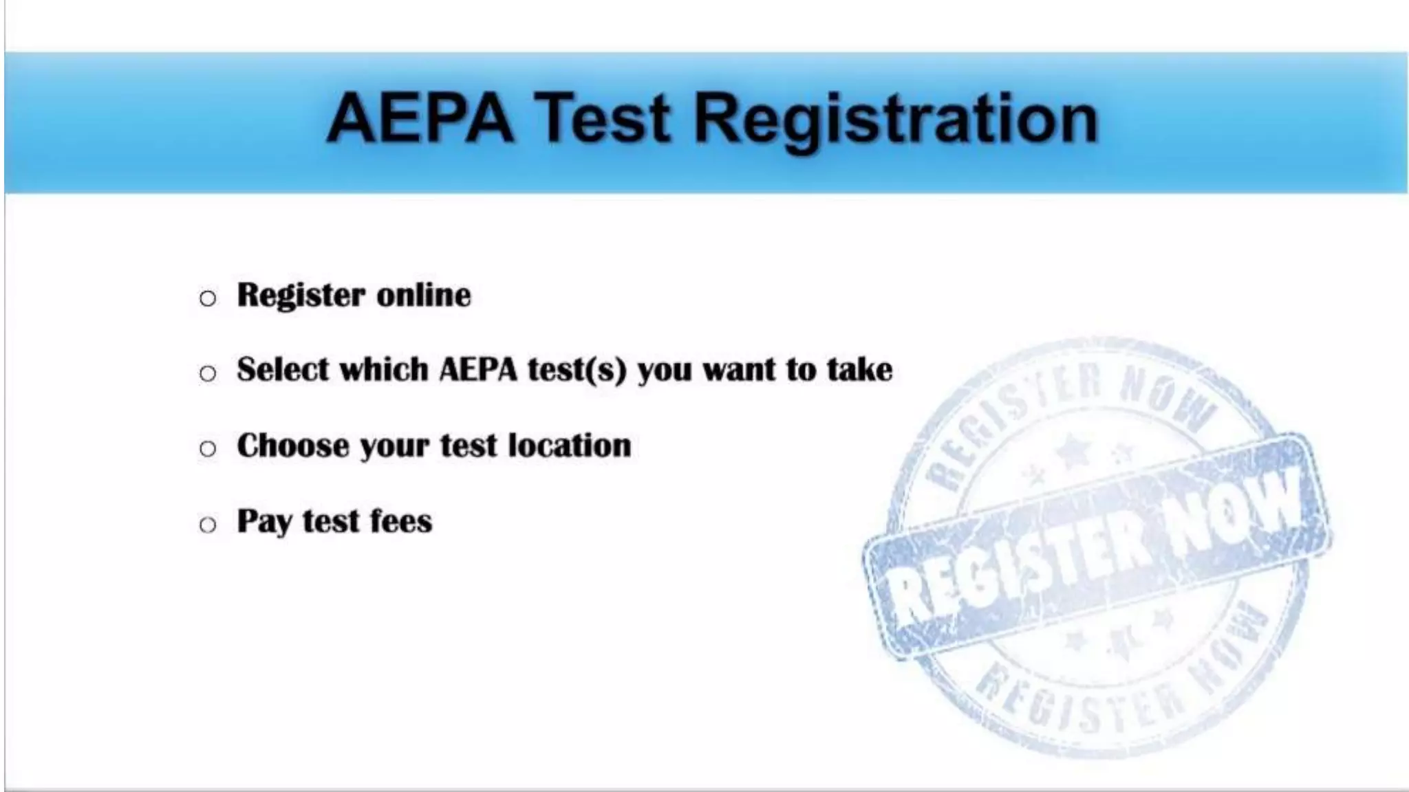 AEPA Test Information | PPT