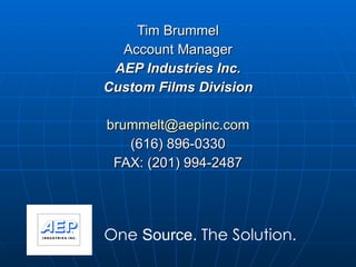 Aep Custom Films Presentation | PPT