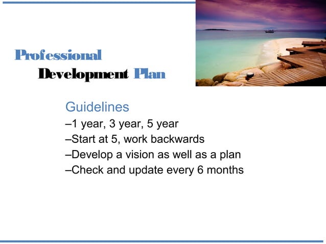 Creating your professional development plan | PPT