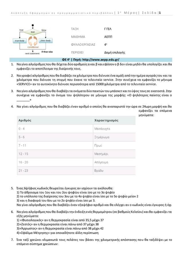 ΑΕΠΠ, Μέρος 1ο, Δομή Επιλογής, ΦΕ4 | DOCX