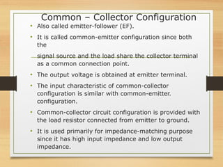 Transistor Configuration | PPT