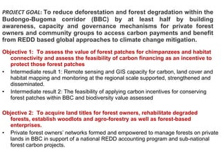 Conservation of Critical Chimpanzee Habitats in Bugoma-Budongo Corridor Forests of Murchison ...