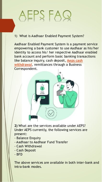 FAQ For Aadhar Enabled Payment System | Cash Withdrawal | PDF