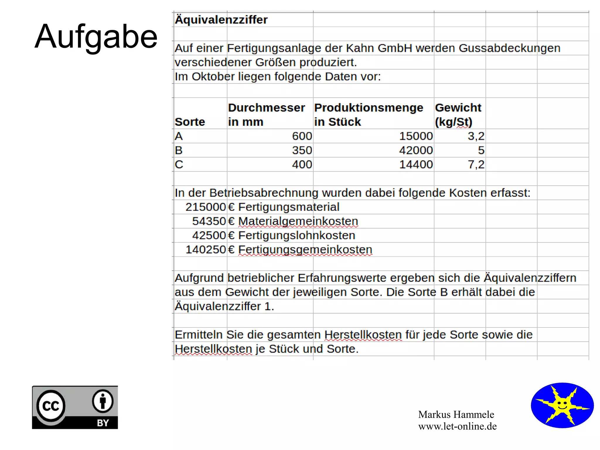 Aequivalenzziffer 3a | PPT