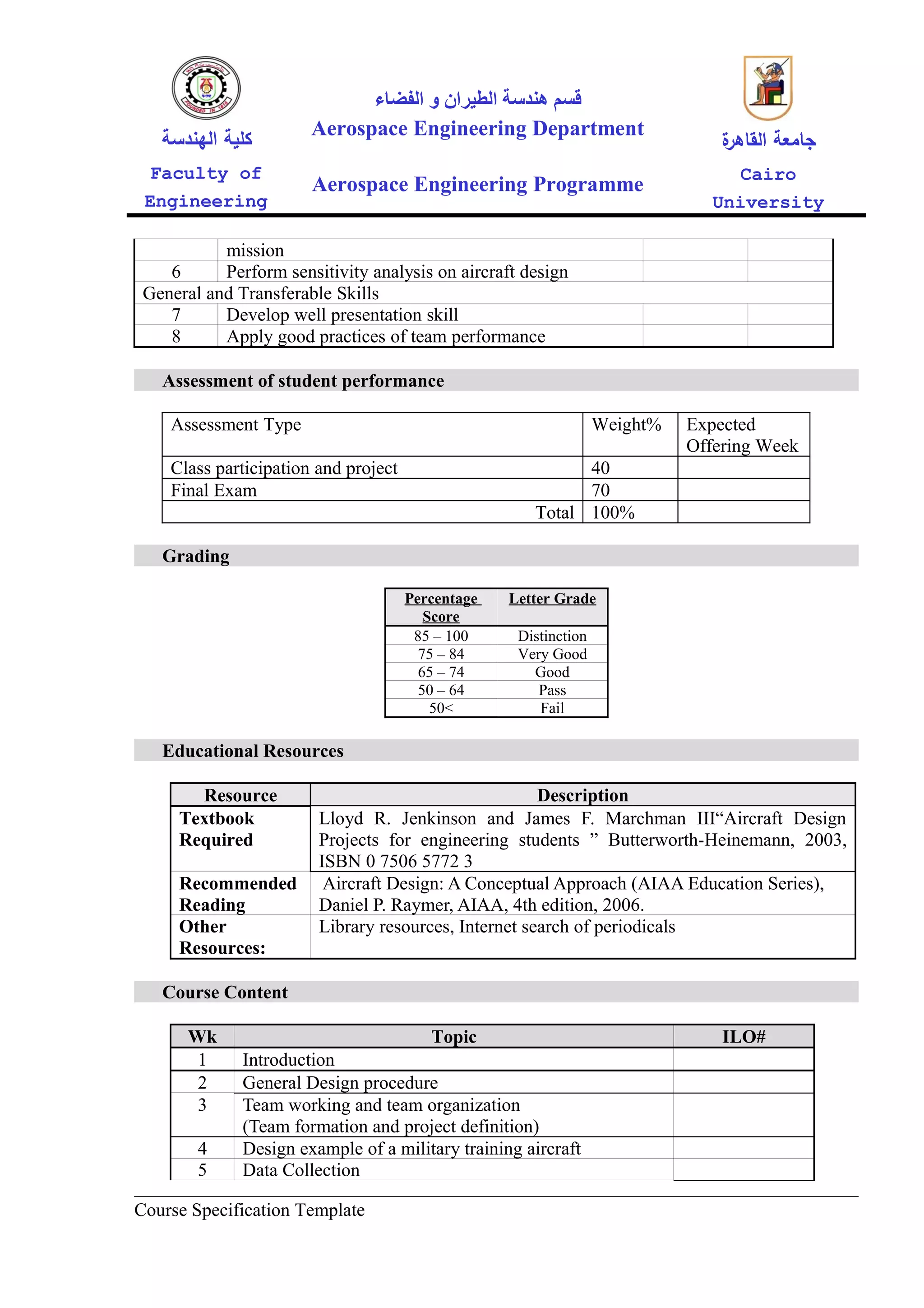 Aer474 Aircraft Design | PDF